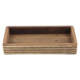 HomeRoots 397882 2.25 x 6 x 12 in. Reclaimed Wood Rectangular Tray ...