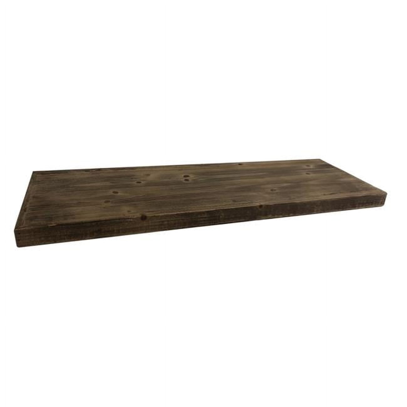 HomeRoots 399275 8 in. Brown Solid Wood Shelving Unit - Walmart.com