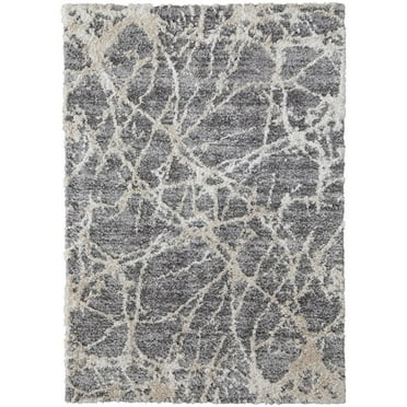 10 x 13 ft. Beige Blue Green Rust & Gray Oriental Power Loom Stain ...
