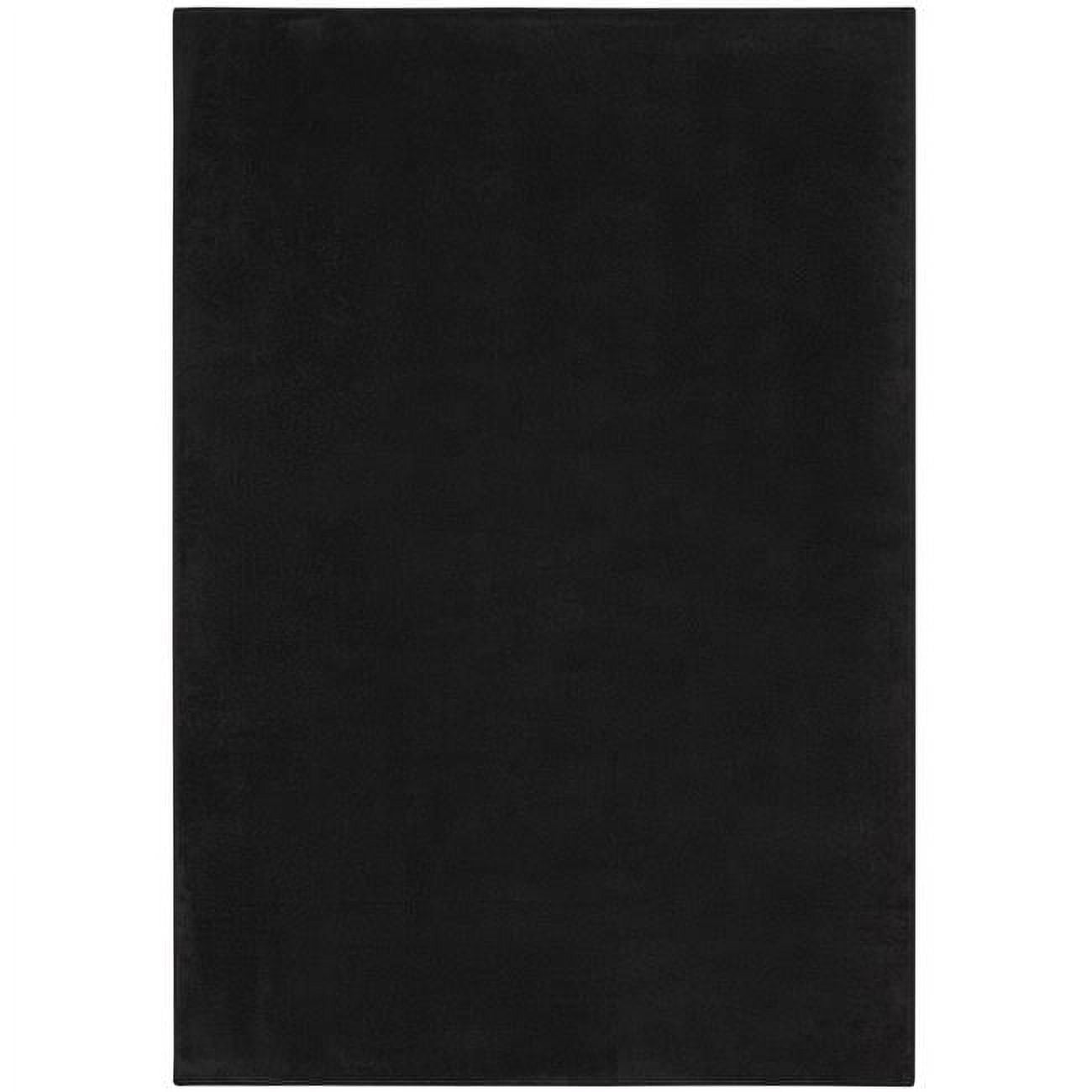 HomeRoots 4 x 6 ft. Black Non Skid Indoor & Outdoor Rectangle Area Rug ...