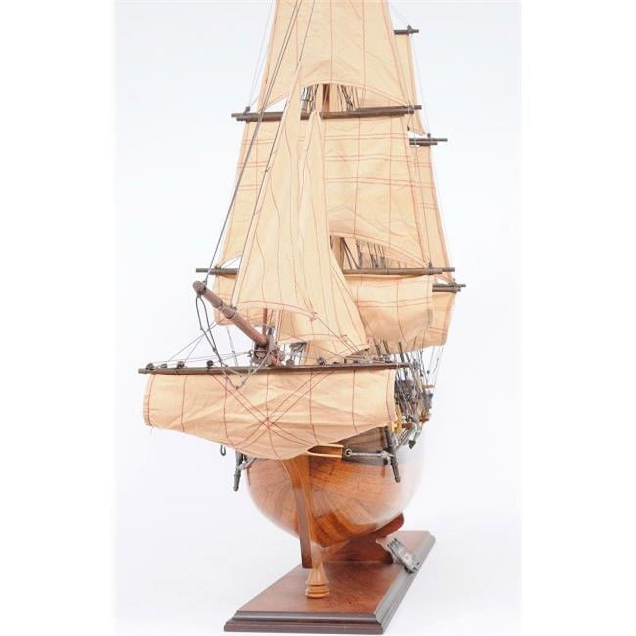 HomeRoots 401953 30 in. Wood Brown HMS Bounty 1787 Hand Painted ...
