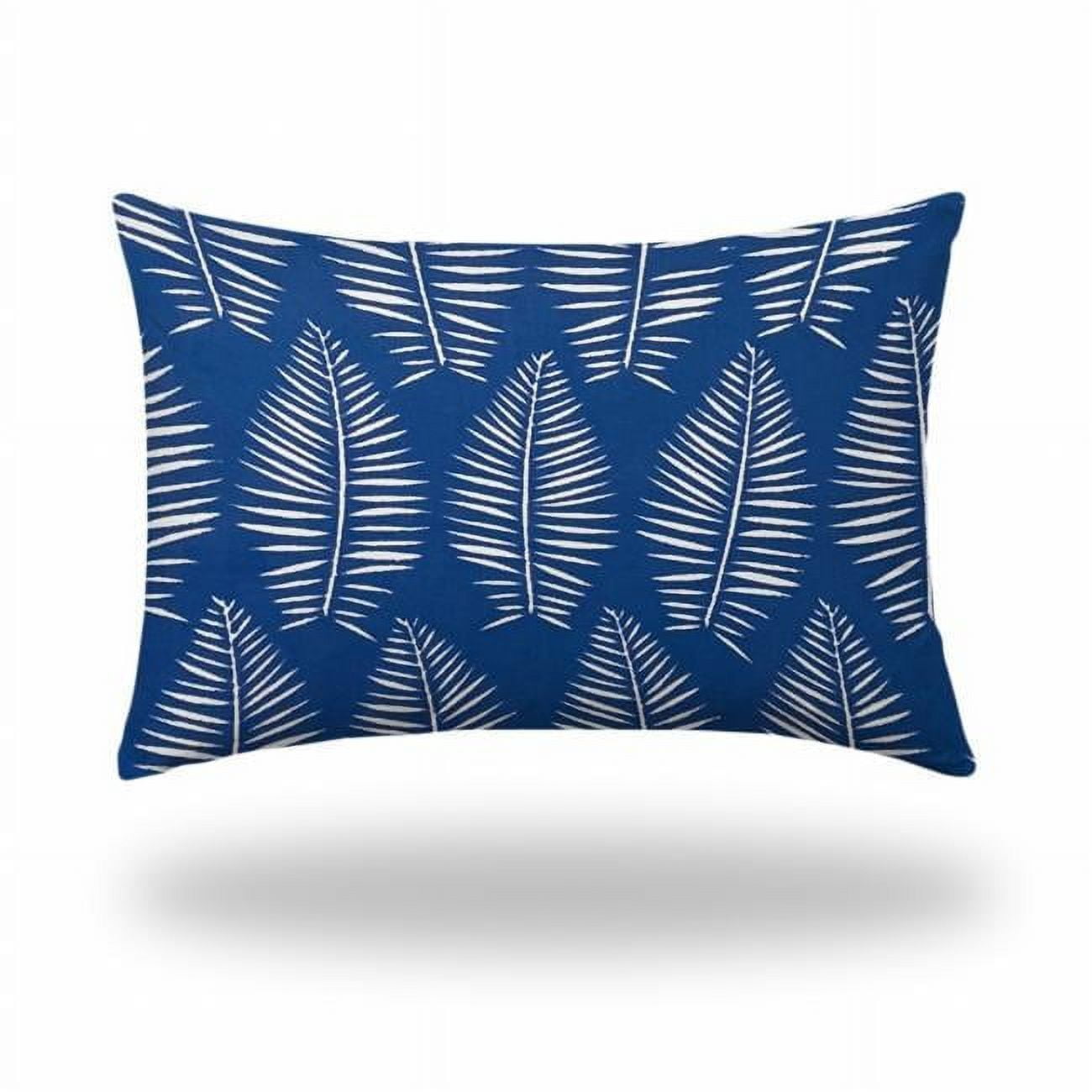 HomeRoots 410026 18 x 4 x 12 in. Blue & White Blown Seam Tropical ...