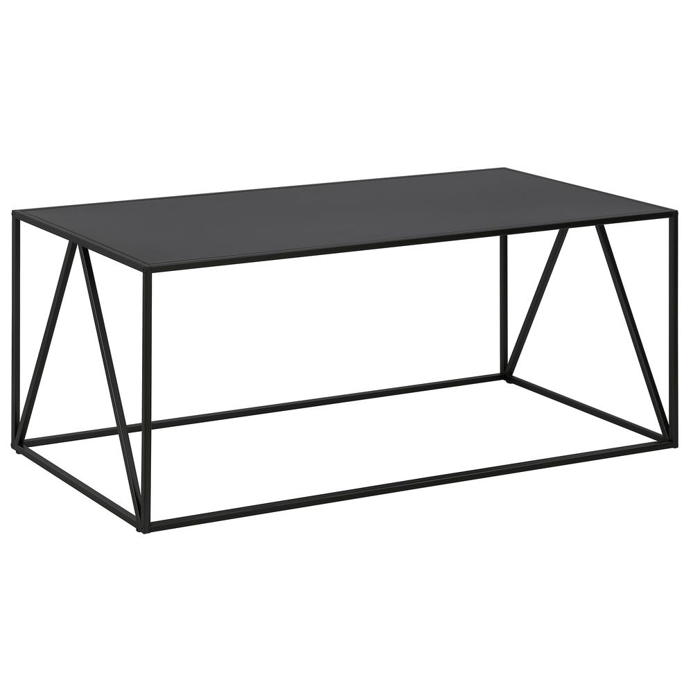 HomeRoots 45" Black Steel Coffee Table - Walmart.com