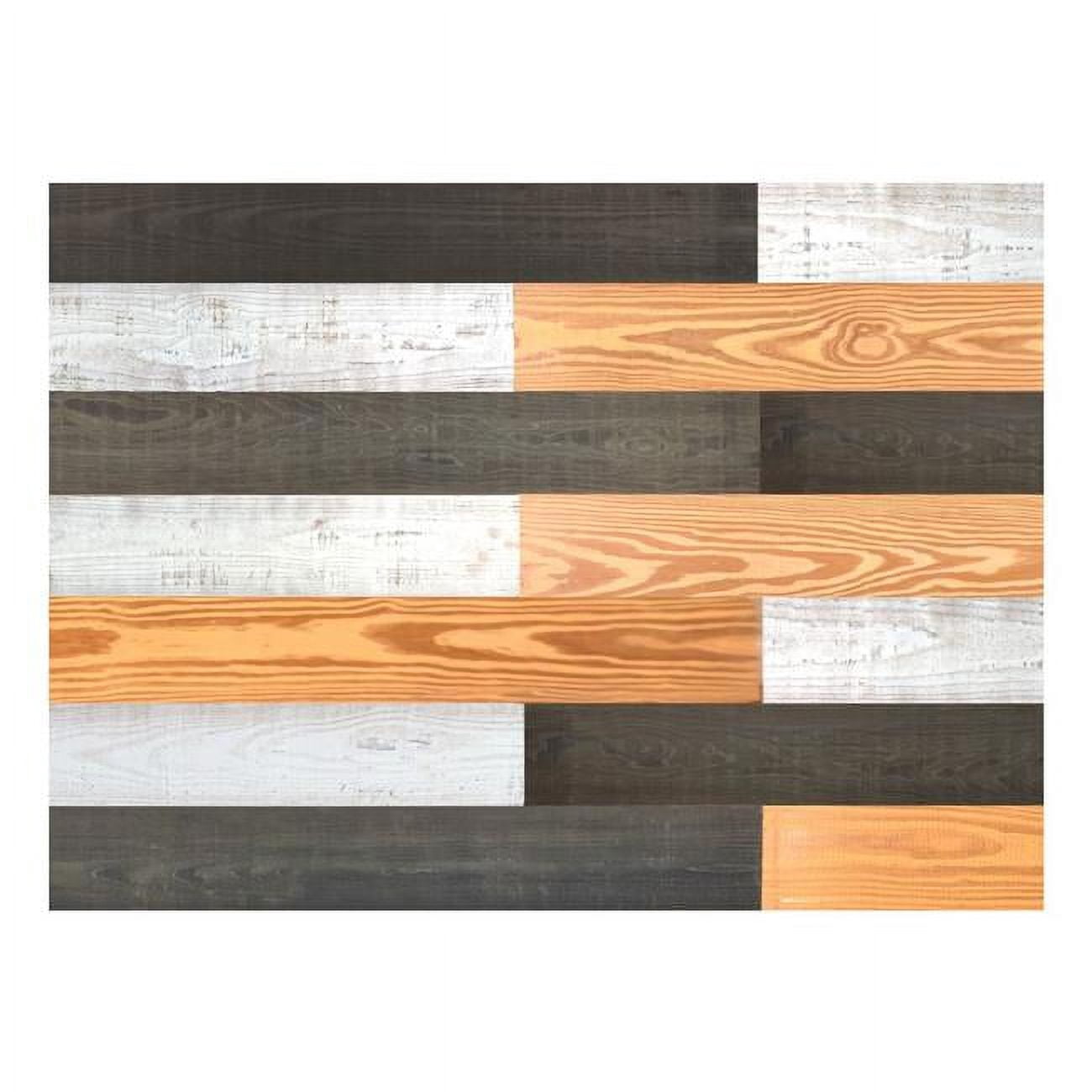 HomeRoots 478491 0.25 x 5 x 48 in. Thermo Treated Gold Black & White ...