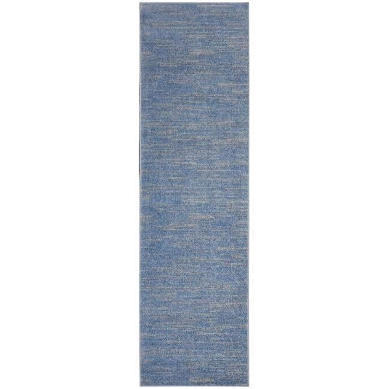 HomeRoots 479463 2 x 6 ft. Blue & Gray Striped Non Skid Indoor ...