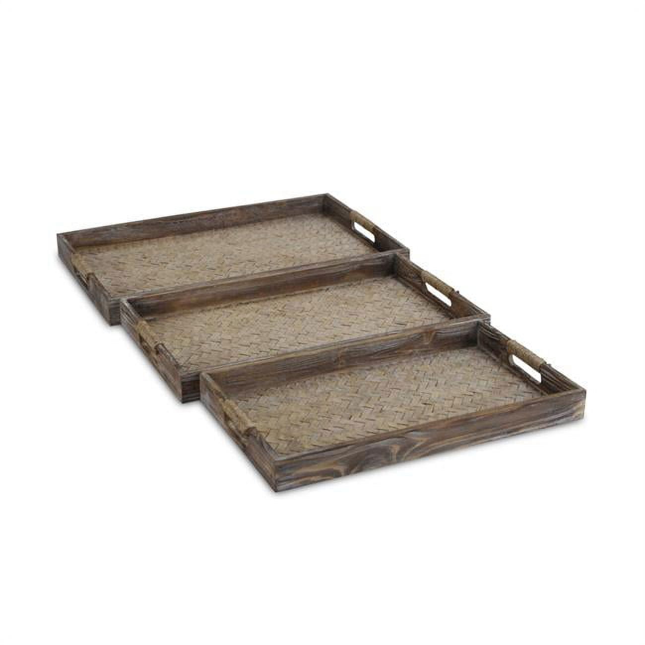 HomeRoots 483287 1.5 x 19 x 12 in. Brown Rectangular Wood Handmade ...