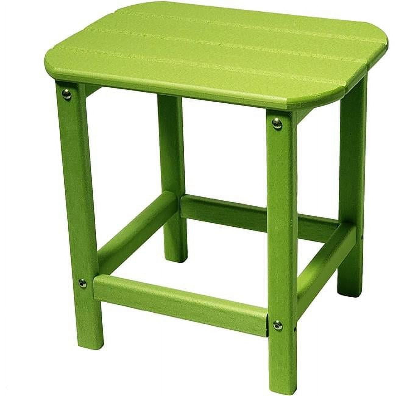 HomeRoots 484104 13 in. Resin Outdoor Side Table, Green - Walmart.com
