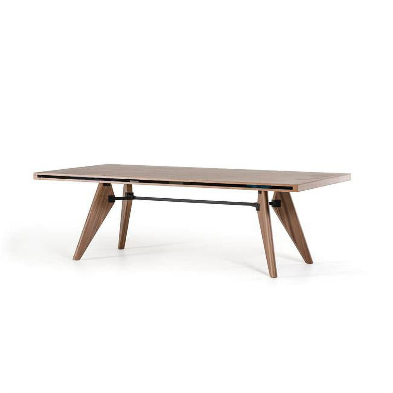 HomeRoots 486025 30 x 87 x 43 in. Walnut Rectangular Solid Manufactured ...
