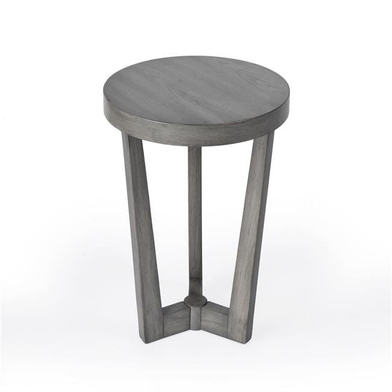 HomeRoots 488980 24 x 16 x 16 in. Gray Manufactured Wood Round End ...