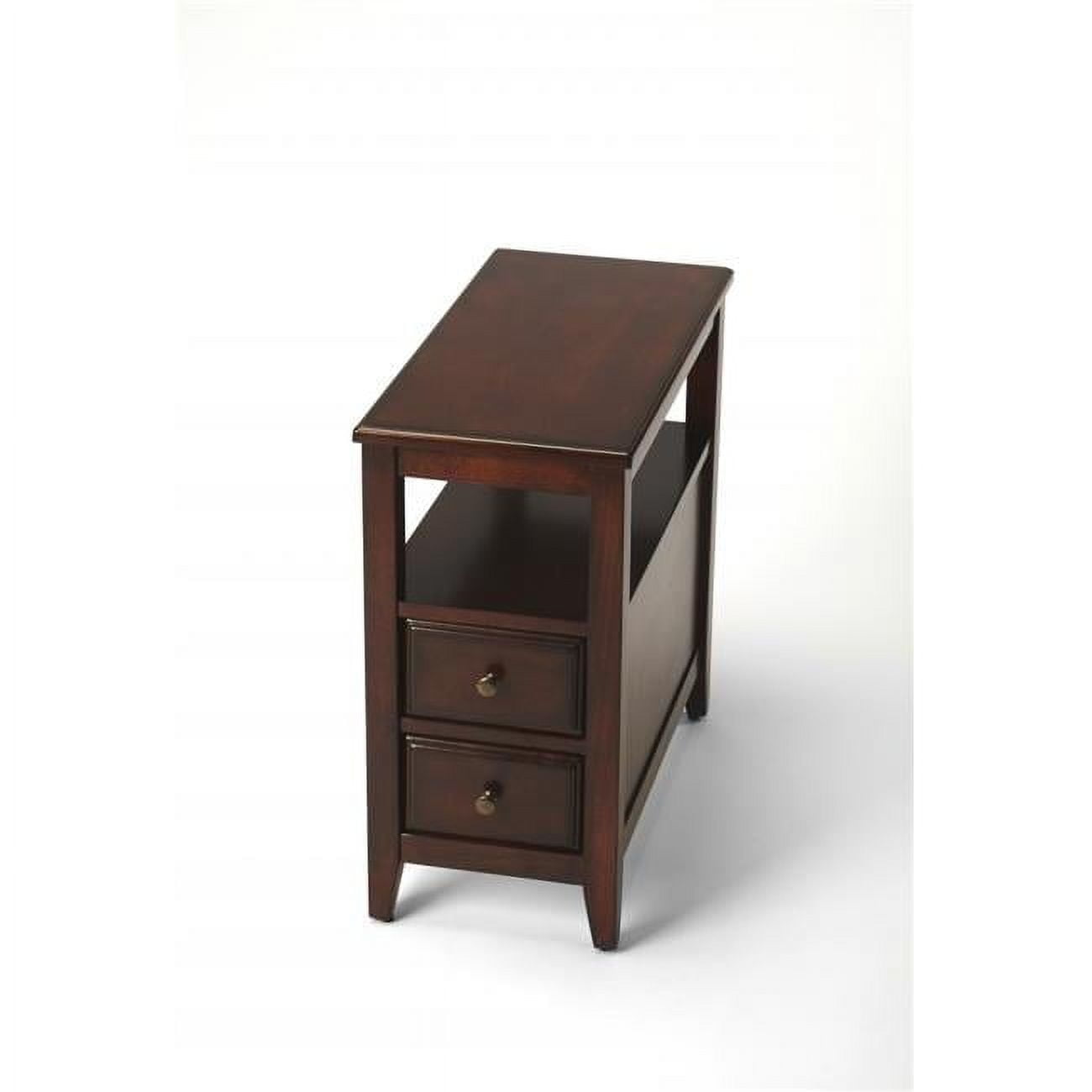 HomeRoots 488986 24 x 12 x 24 in. Dark Brown Manufactured Wood End ...