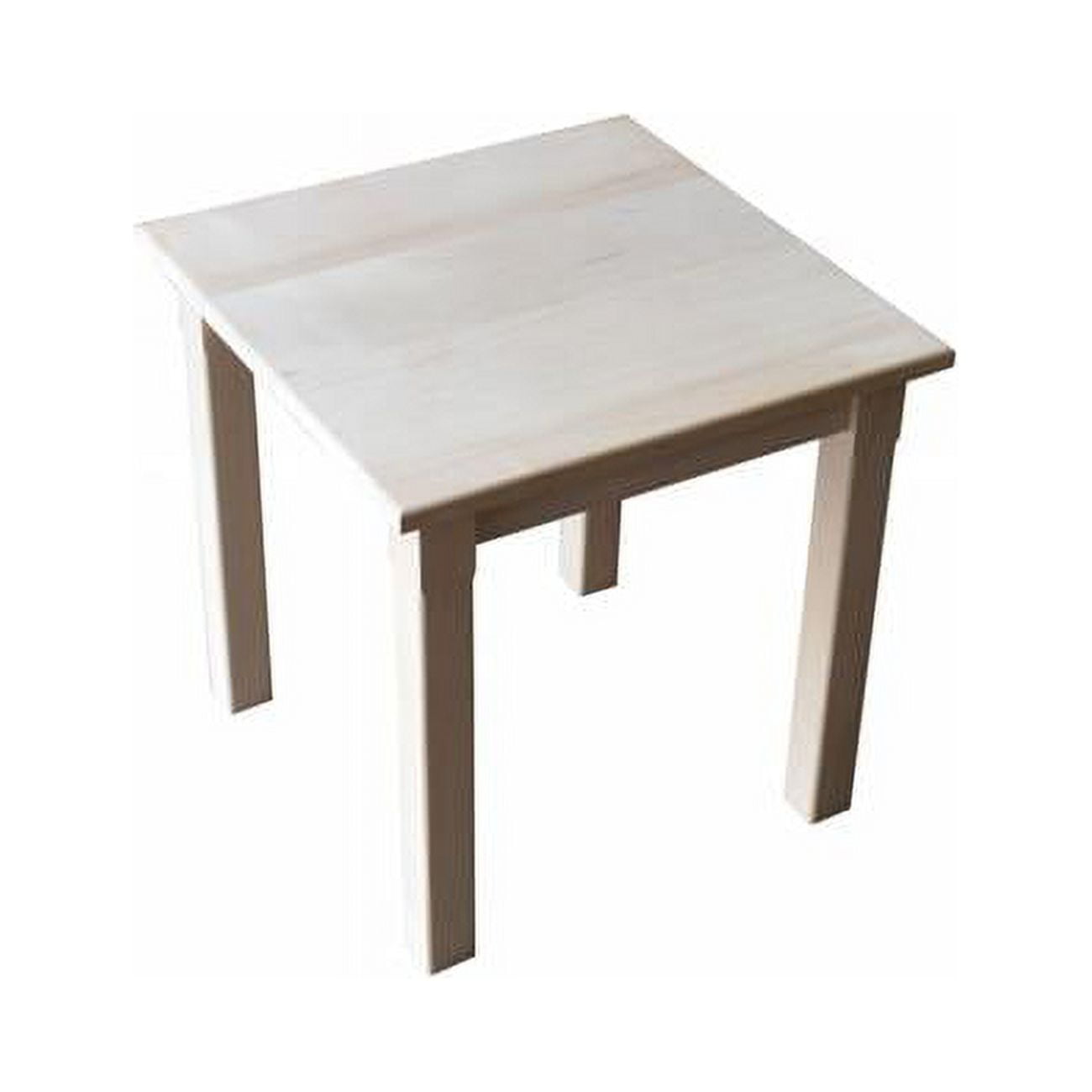 HomeRoots 489230 20 in. Unfinished Solid Wood Square End Table ...