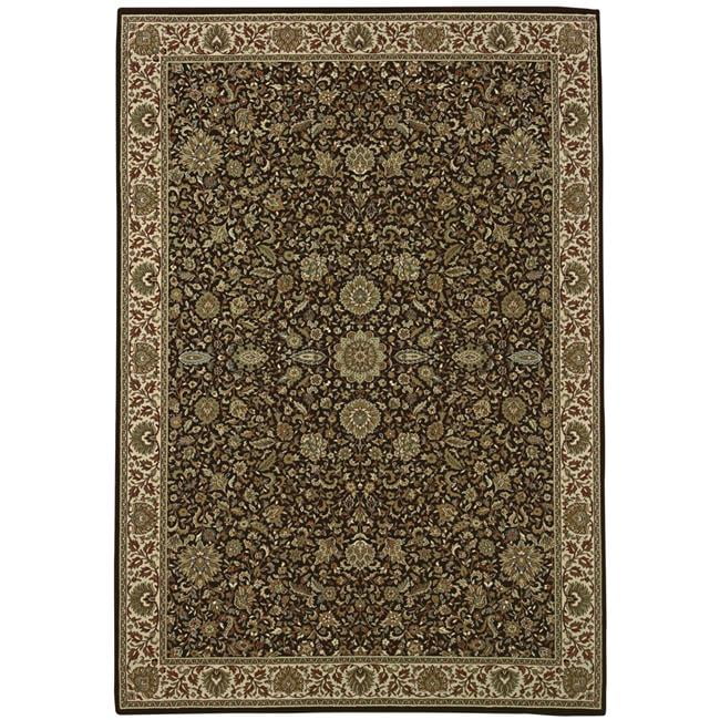 HomeRoots 574312 5 x 8 ft. Brown & Ivory Oriental Rectangle Traditional ...