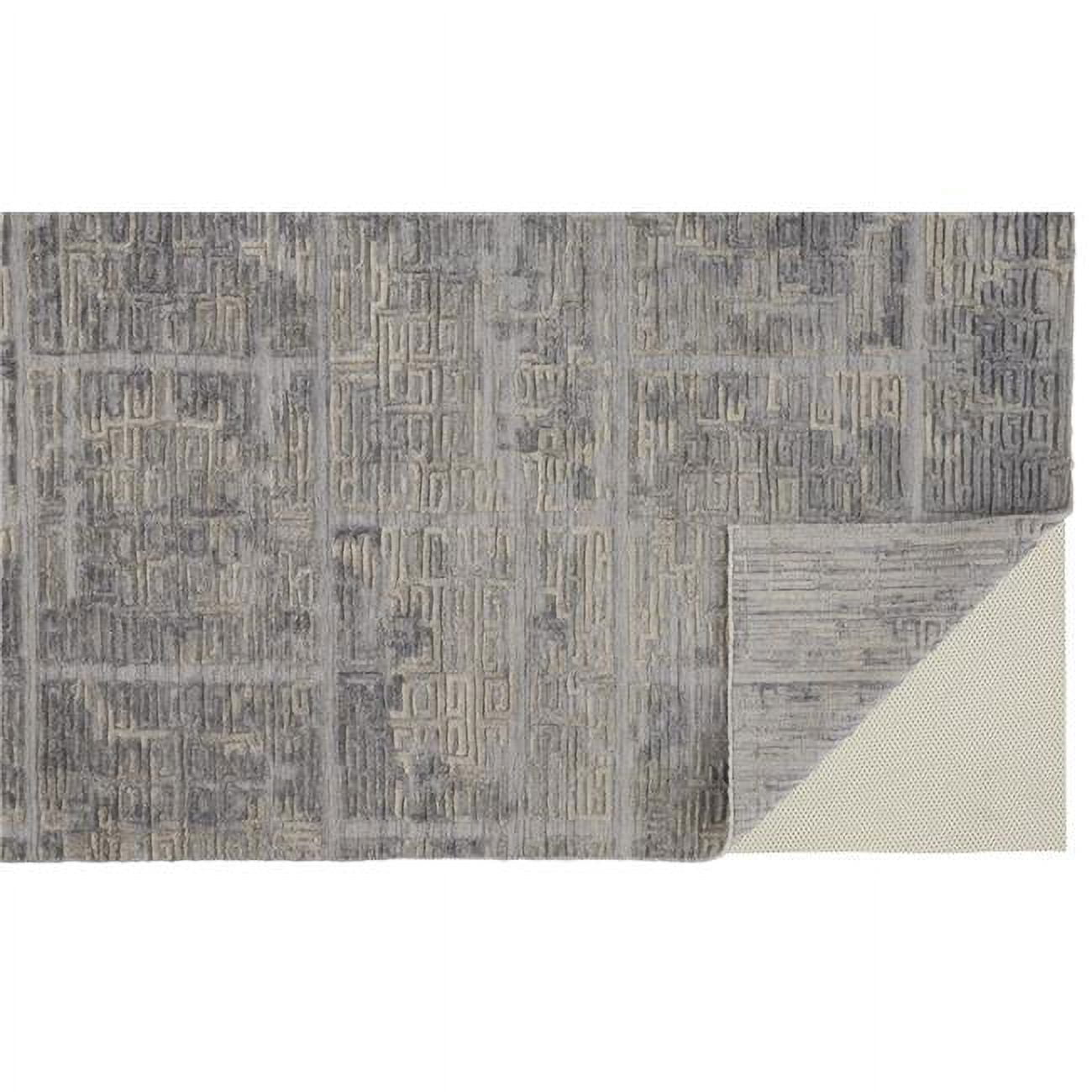 HomeRoots 513557 10 x 14 ft. Gray & Ivory Abstract Hand Woven Rectangle ...