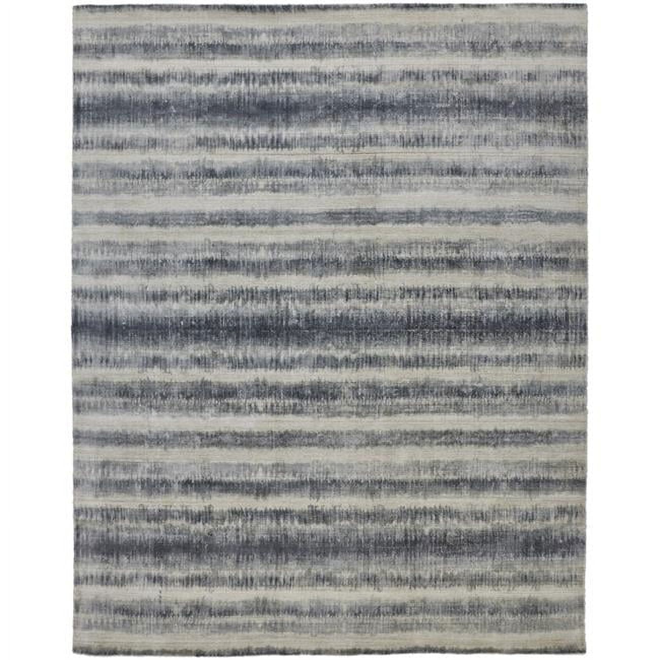 HomeRoots 514452 9 x 12 ft. Ivory & Blue Abstract Hand Woven Rectangle ...