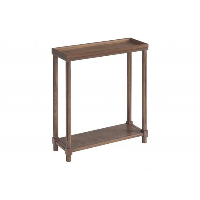 HomeRoots 515520 24 in. Wood Rectangular End Tables with Shelf, Brown ...