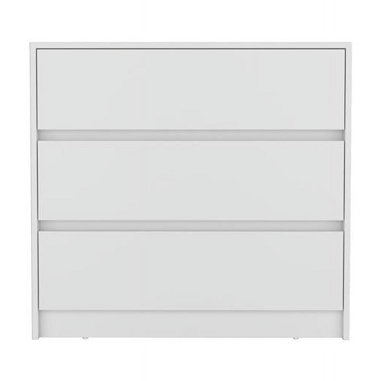HomeRoots 524955 33 in. Three Drawer Dresser, White - Walmart.com
