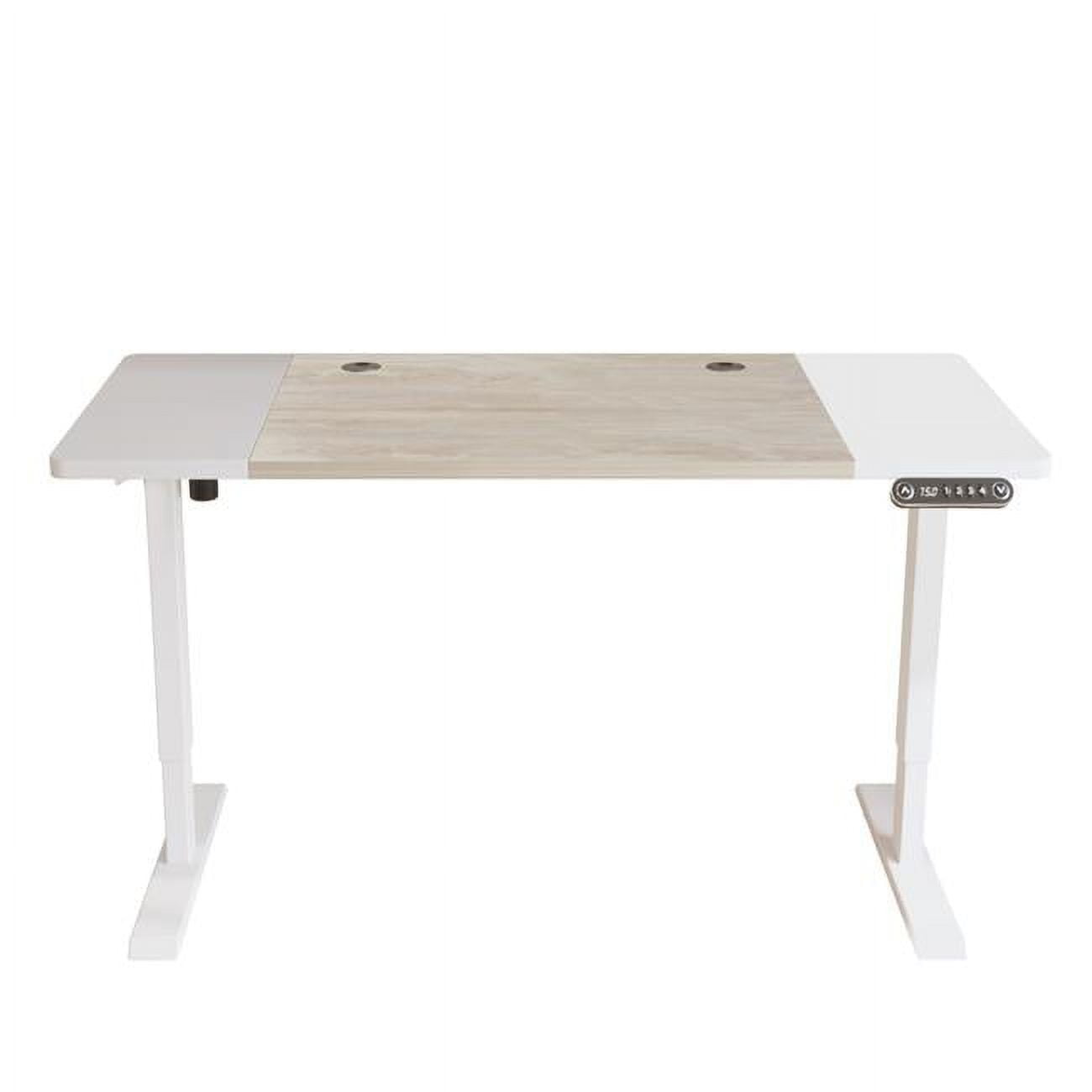 HomeRoots 528672 63 in. Adjustable White Standing Desk - Walmart.com