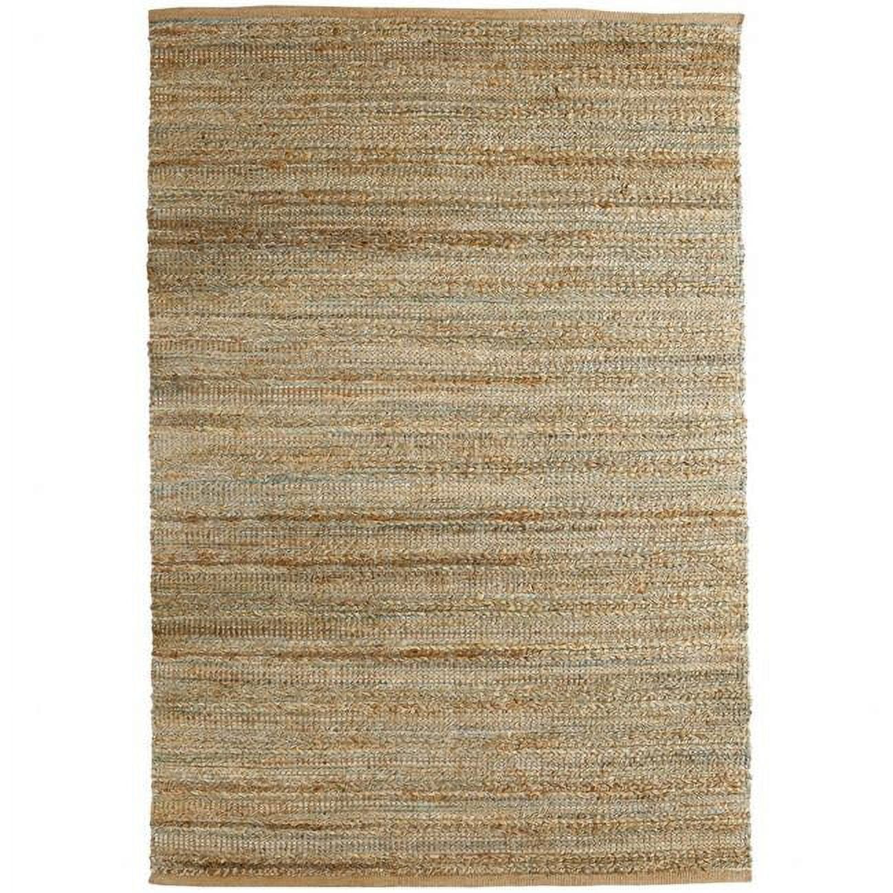 HomeRoots 8 x 10 ft. Teal & Natural Braided Jute Area Rug - Teal ...