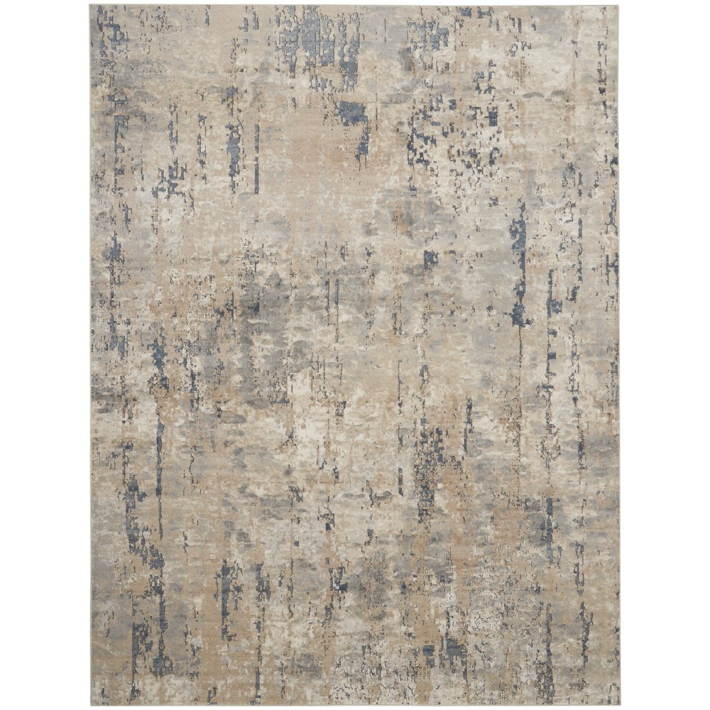 HomeRoots 9' X 12' Beige Abstract Power Loom Area Rug - Walmart.com