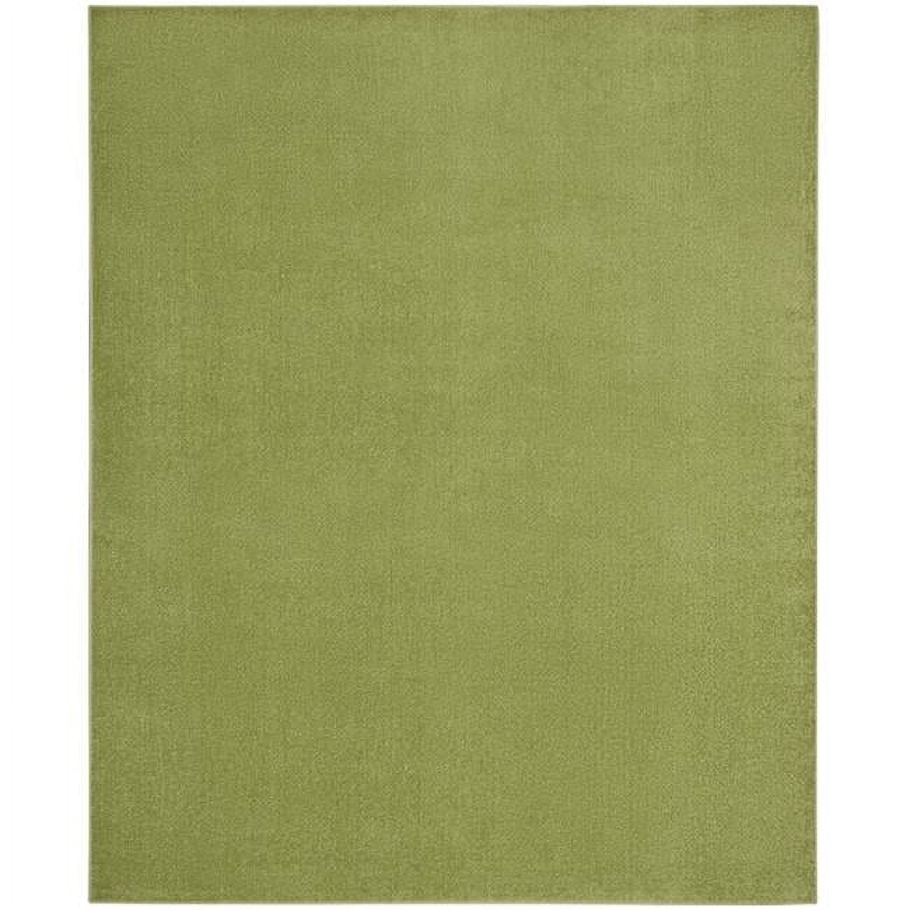 HomeRoots 9 x 12 ft. Green Non Skid Indoor & Outdoor Rectangle Area Rug ...