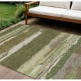 HomeRoots 608751 9 x 12 ft. Olive Green Abstract Washable Indoor ...