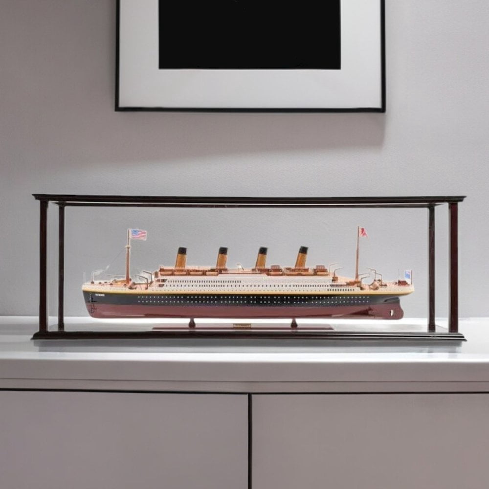 HomeRoots And 1912 Rms Titanic Medium Display Case Boat Hand Painted ...