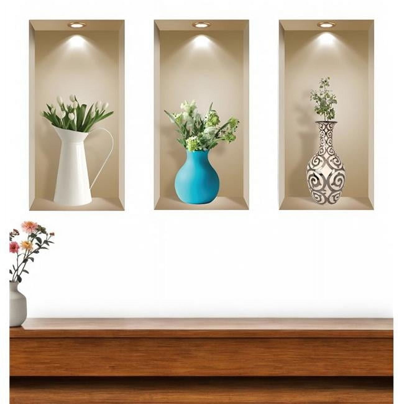 HomeRoots 565378 Asa Faux Niche 3D Peel & Stick Wall Decals - Set of 3 ...