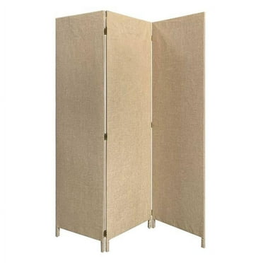1" x 54" x 72" Dark Brown Wood 3 Panel Screen - Walmart.com