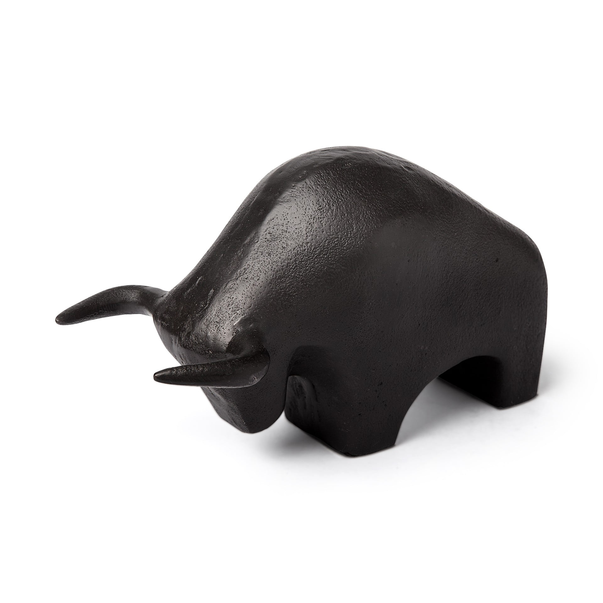 Black Cast Aluminum Raging Bull DÃ©cor Piece - Walmart.com