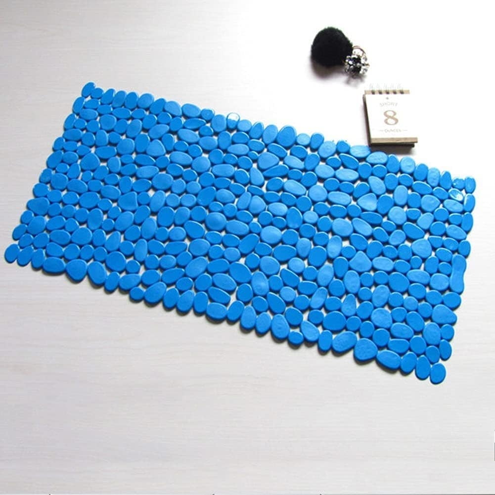 HomeRoots 35" White Spa Pebbles Non Slip Bathtub Mat White - Walmart.com