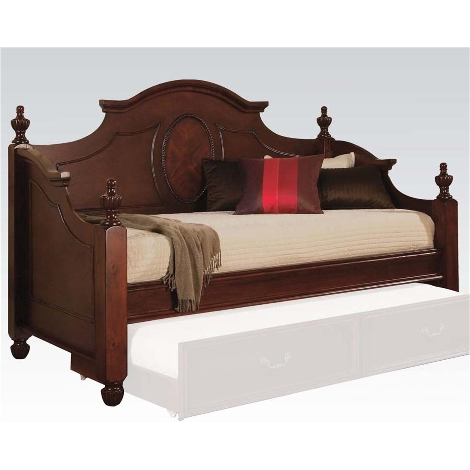 HomeRoots Decor 83-inch X 43-inch X 56-inch Cherry Pine Wood Twin ...