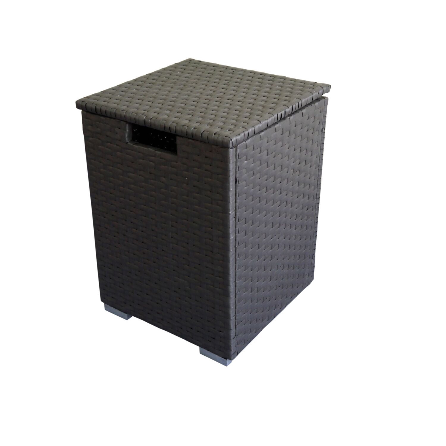 HomeRoots Decor Propane Tank Protector with Lid and Woven Patten, Brown ...