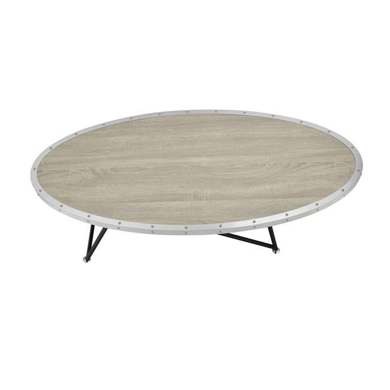 HomeRoots Furniture 15 x 46 x 23 in. Coffee Table, Weathered Gray Oak ...