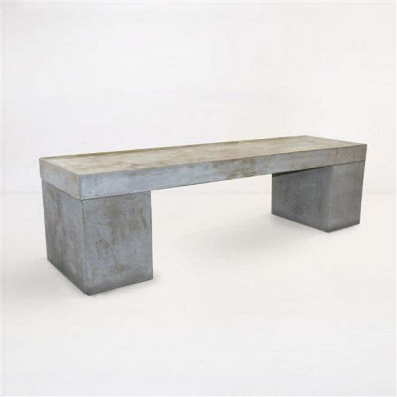 HomeRoots Furniture 283294 Modern Concrete Bench - 19 x 63 x 28 in ...