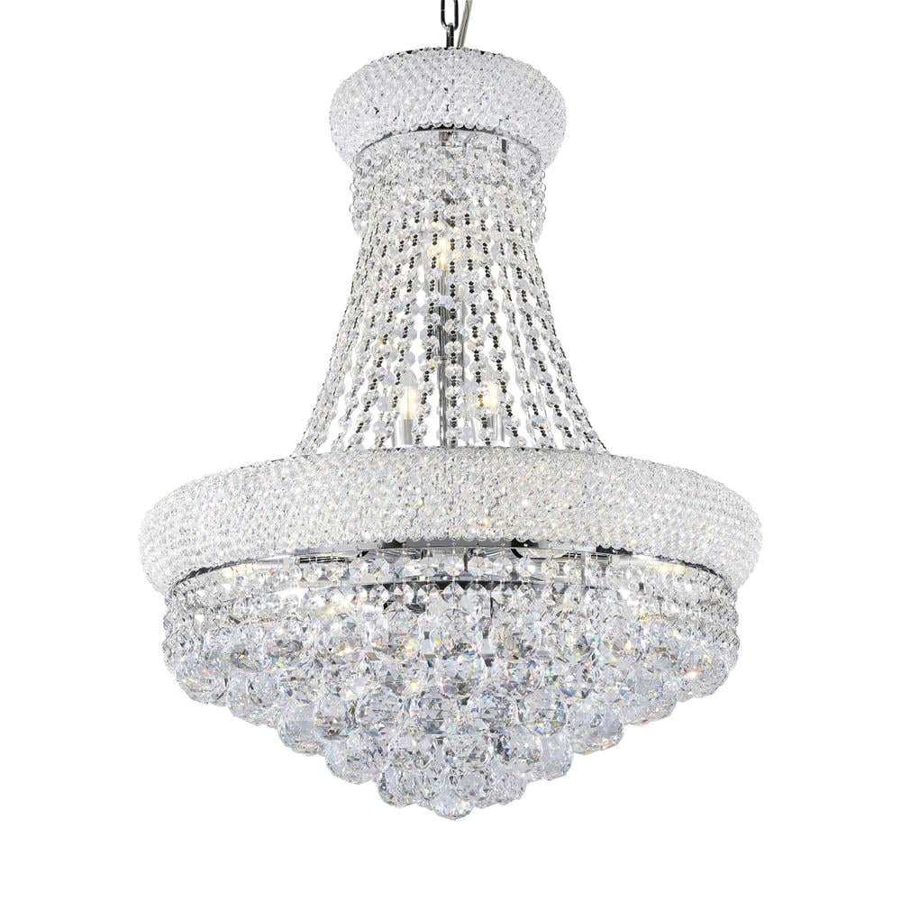 HomeRoots Lantern Empire Transparent Glass Led Ceiling Light With Clear ...