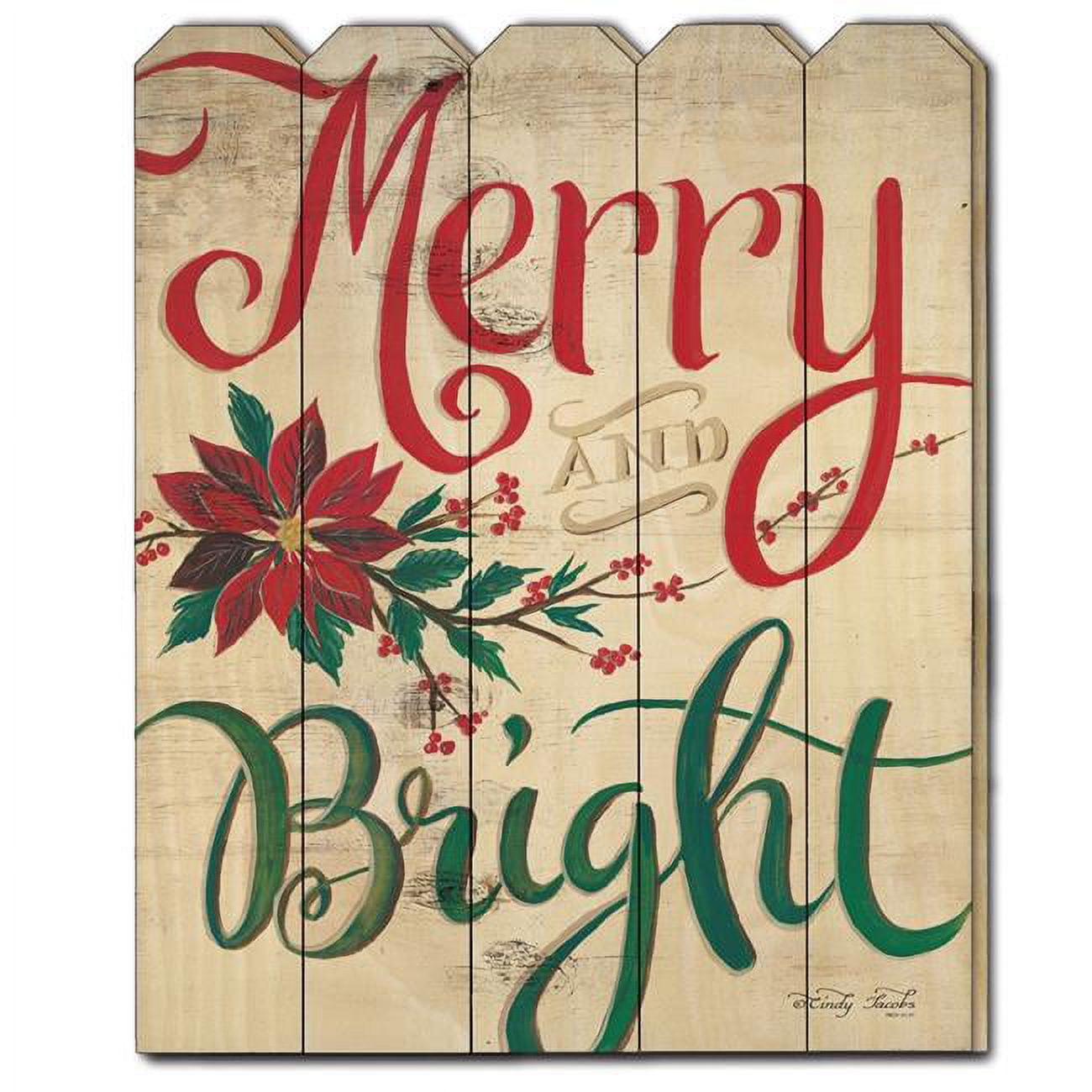 Merry & Bright Unframed Print Wall Art - Walmart.com