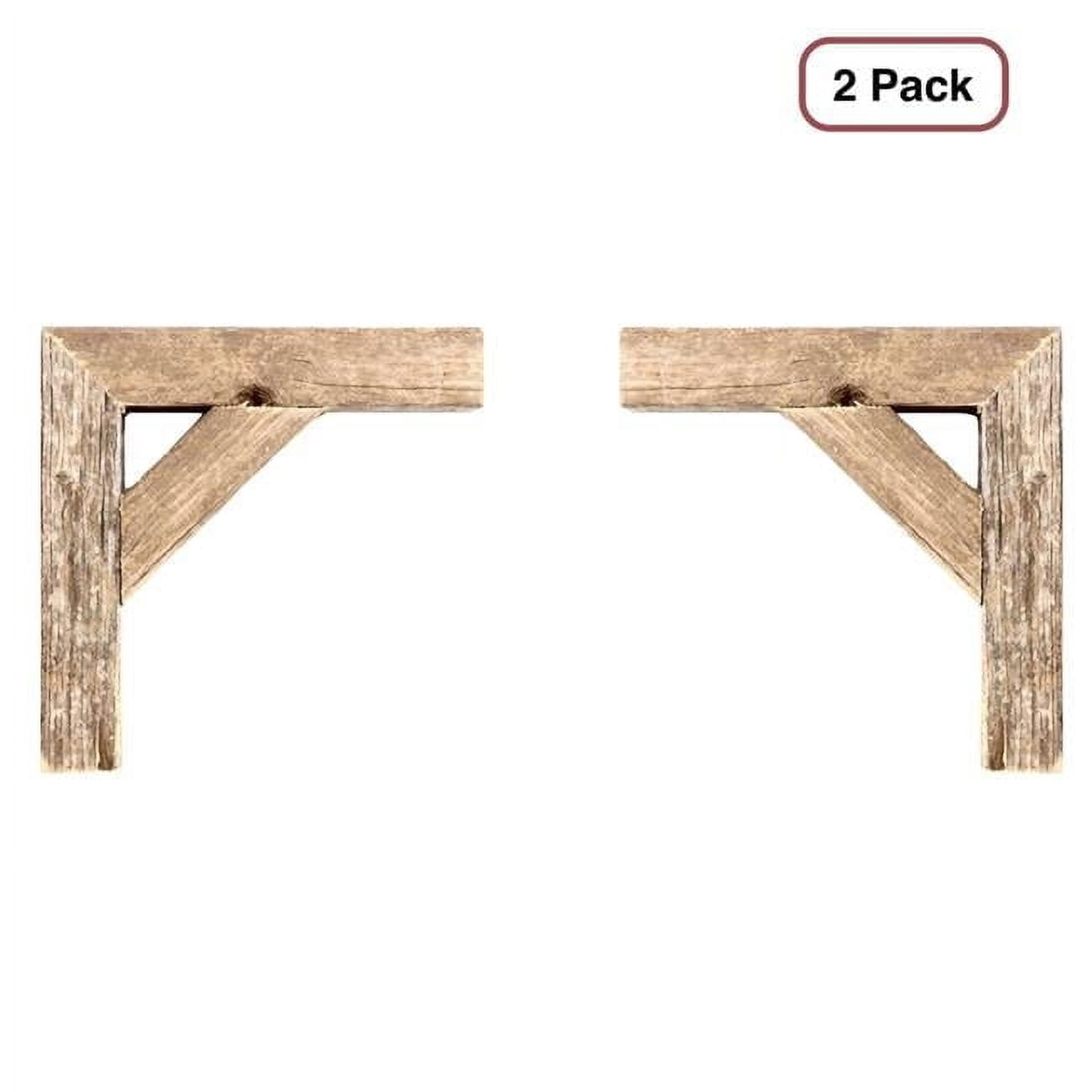 HomeRoots Natural Weathered Gray Corbels - Set of 2 - Walmart.com