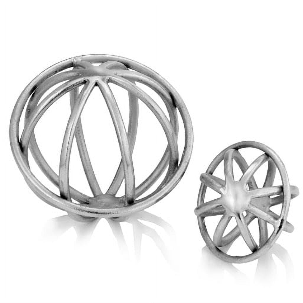 HomeRoots Silver Aluminum Large Sphere - 8 x 8 x 7 in. - Walmart.com