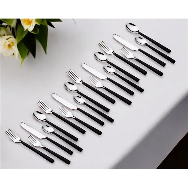 HomeRoots 568256 Stainless Steel Twenty Piece Hand Forged Flatware Set ...