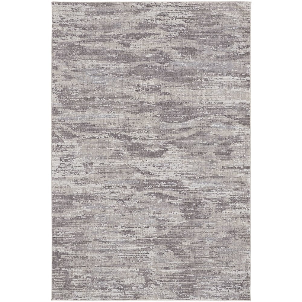 HomeRoots Tan Taupe And Gray Abstract Power Loom Distressed Stain ...