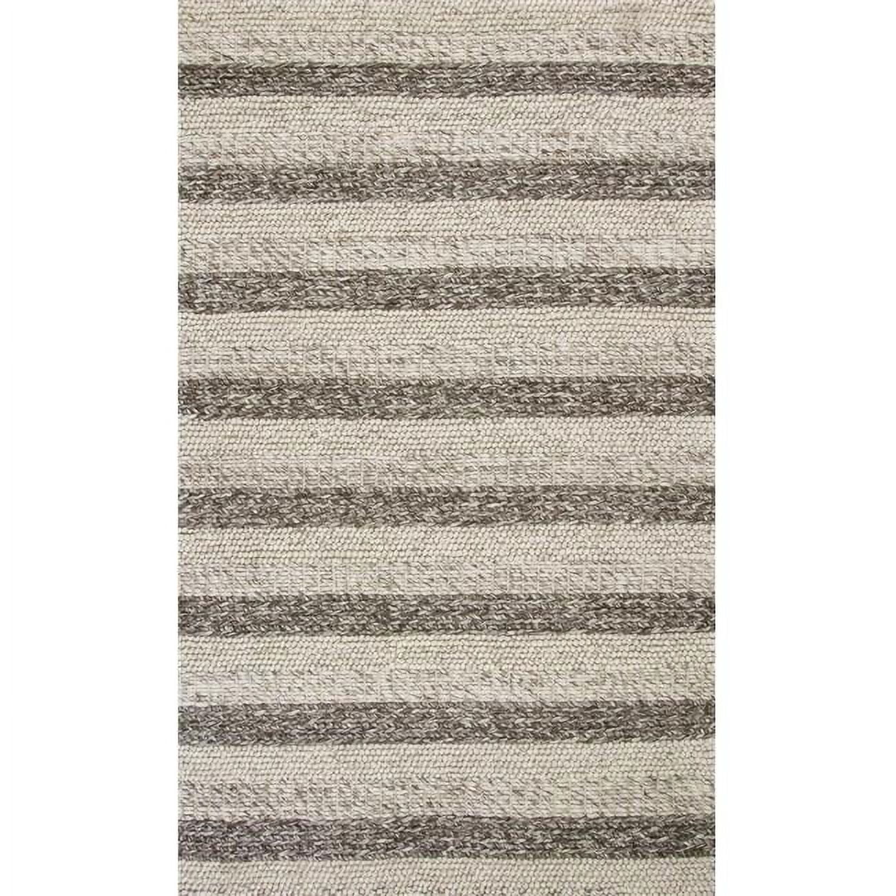 HomeRoots Wool Grey & White Area Rug - 5 x 7 ft. - Walmart.com