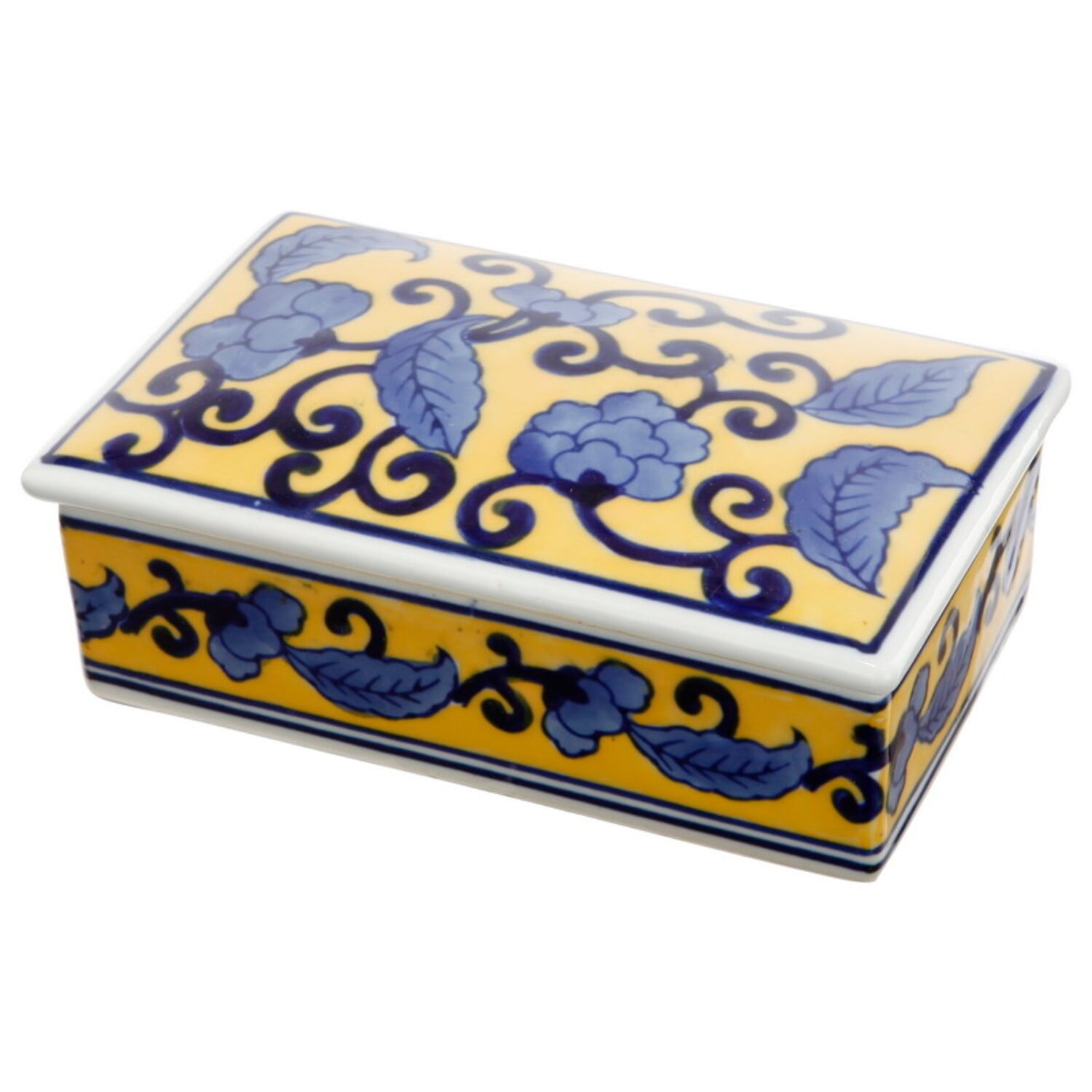 Rectangular Collectibles Box With Floral Design - Walmart.com