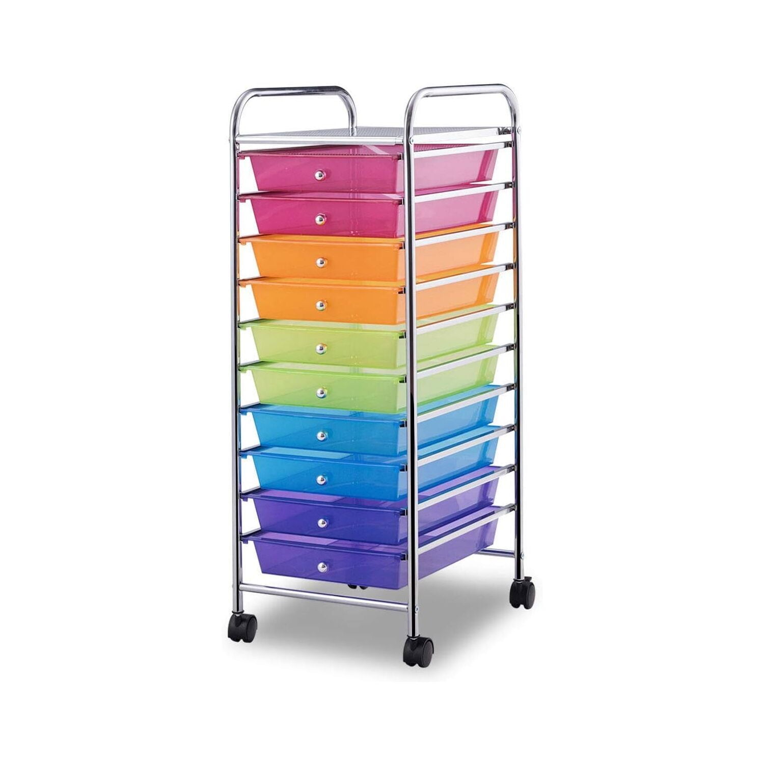 Portable Drawer Organizer Cart - Rolling Storage Unit for Office ...