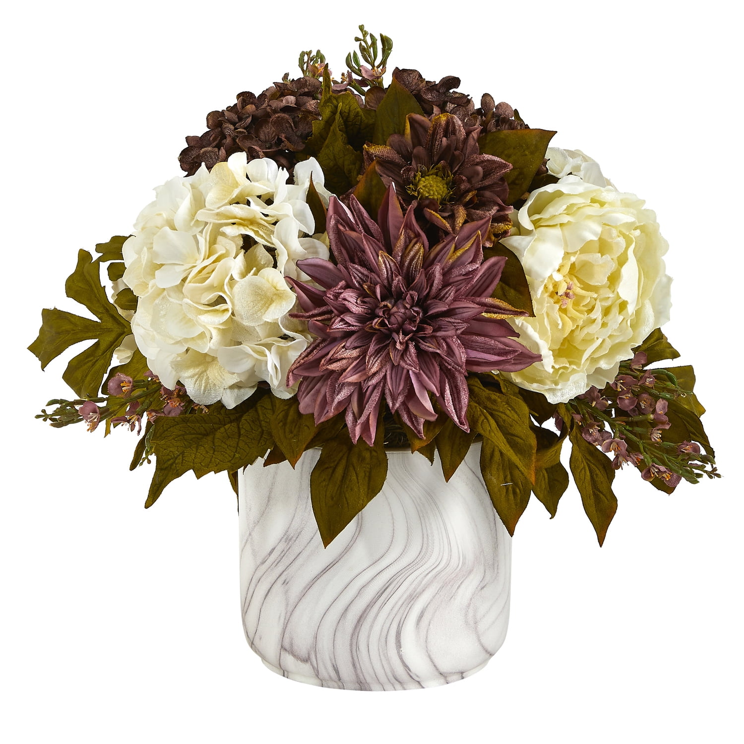 HomeStock 15In. Peony, Rococo Radiance And Dahlia Artificial ...