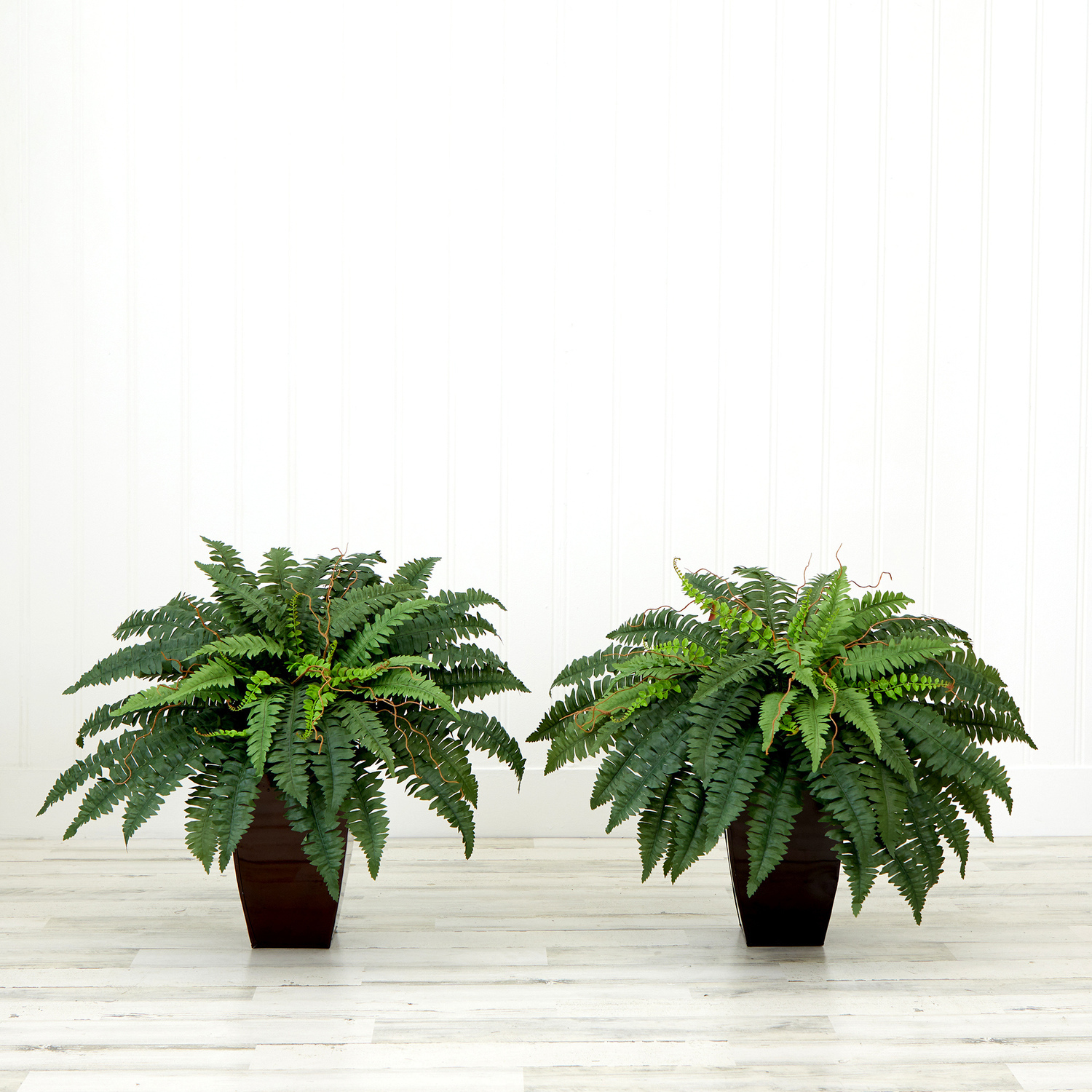HomeStock 23In. Artificial Rustic Retreat Fern Plant With Tapered ...