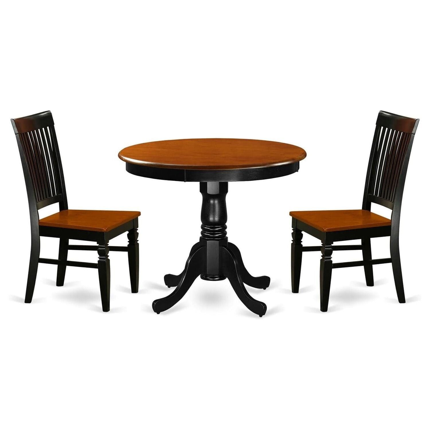 HomeStock 3 Pc Kitchen table set with a Dining Table and 2 Kitchen ...