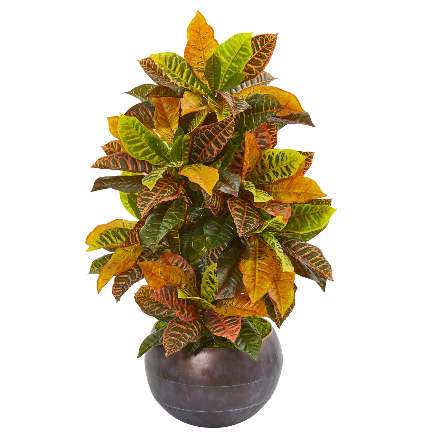 HomeStock 37In. Renaissance Revival Artificial Plant In Metal Bowl ...