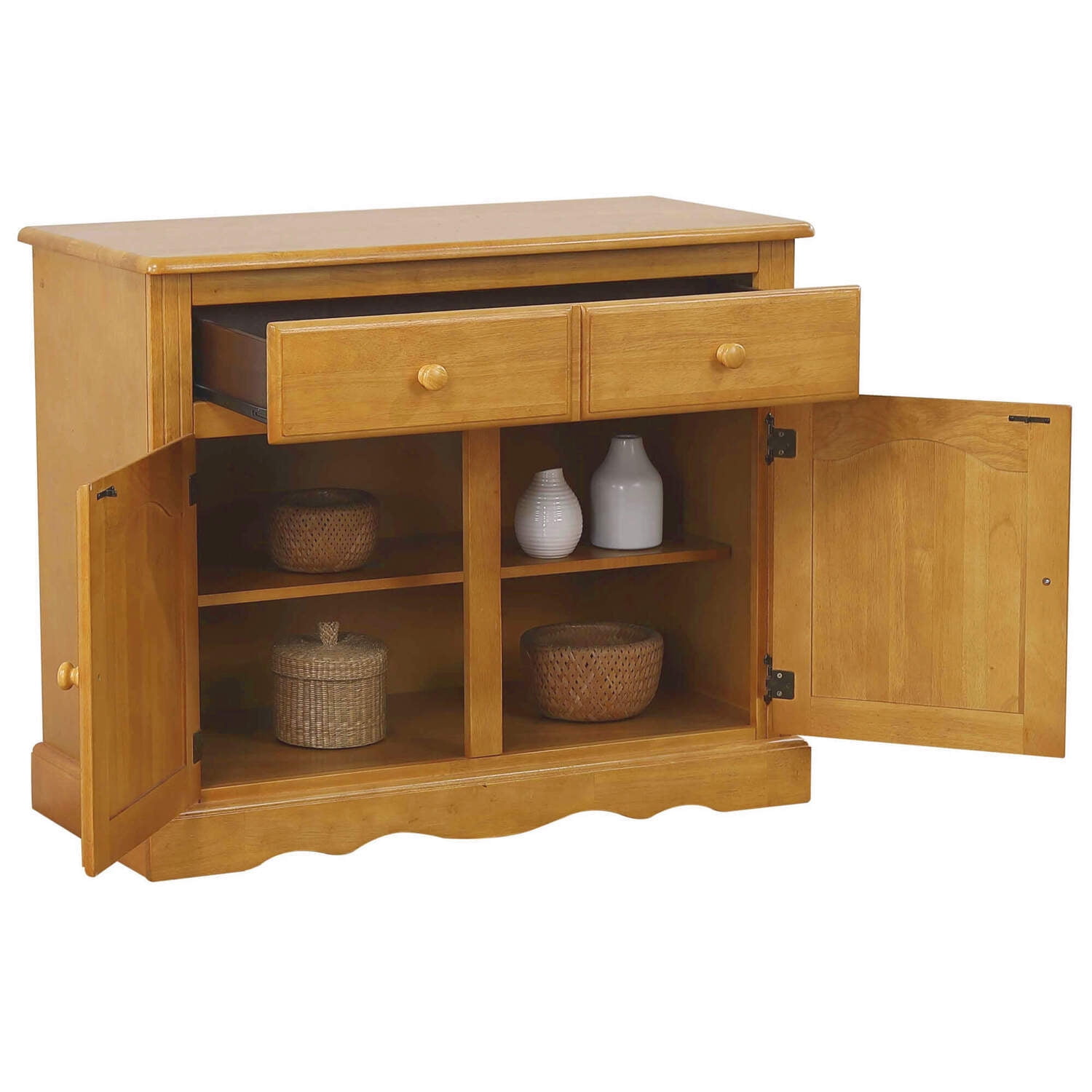 HomeStock 38"W Buffet Table Server SIDEBOARD 2-Door Shelves 1-Drawer ...