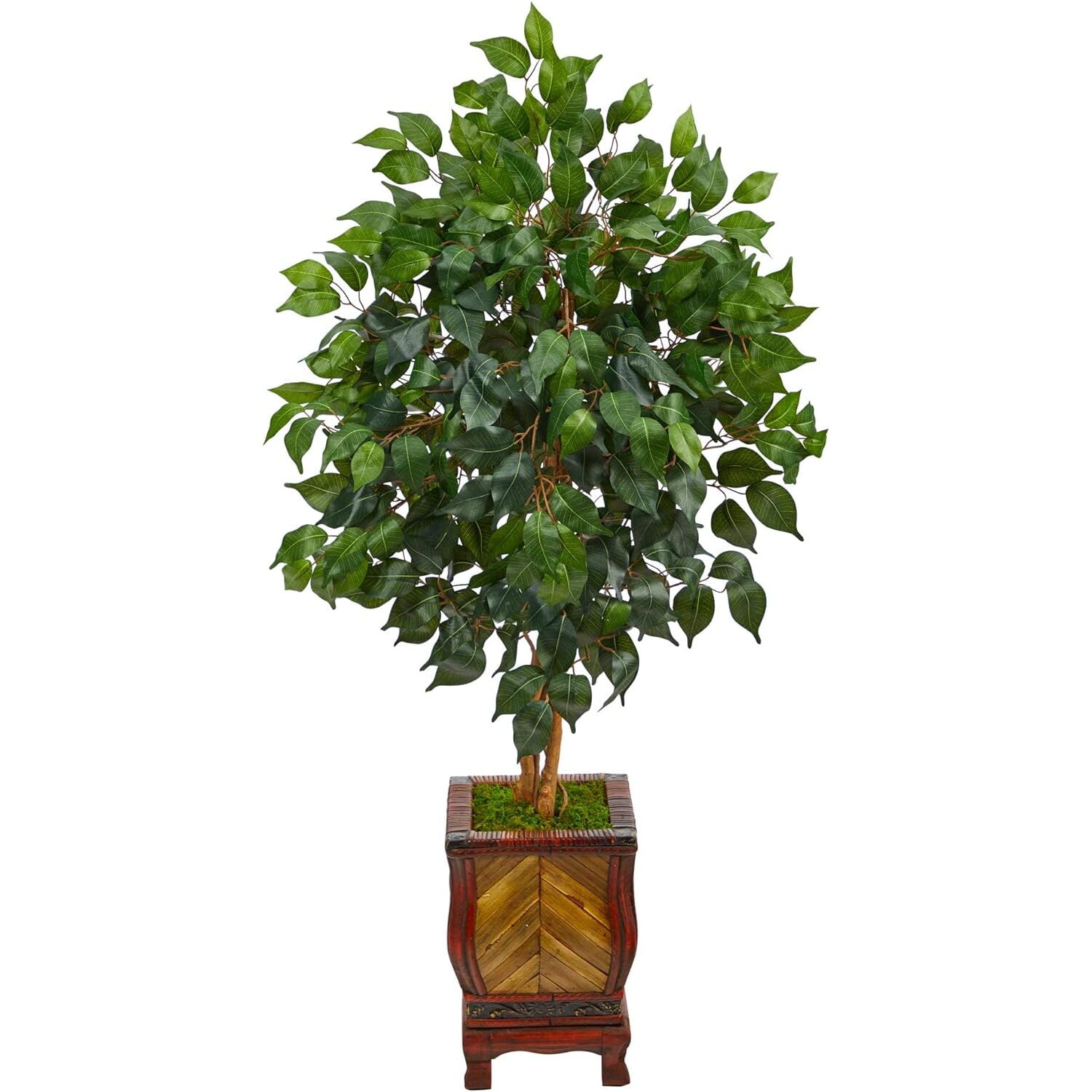 HomeStock 46In. African Artistry Artificial Tree In Decorative Planter ...