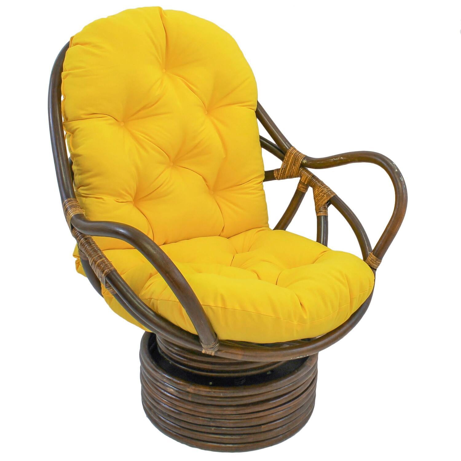 HomeStock 48" X 24" Solid Twill Swivel Rocker Cushion - Walmart.com